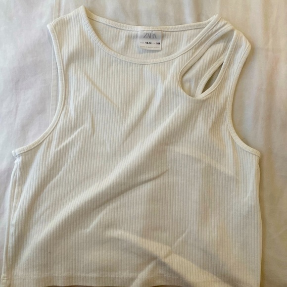 Zara | Skirts | Basic White Top From Zara | Poshmark